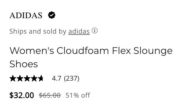 Adidas Cloudfoam Flex Slounge Shoes | Pepper