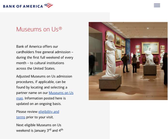 FREE Museum Tickets for Bank of America Cardholders (All 2026 Dates ...