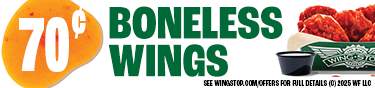 Wingstop: $0.70 Boneless Wings (Every Monday & Tuesday) | Pepper