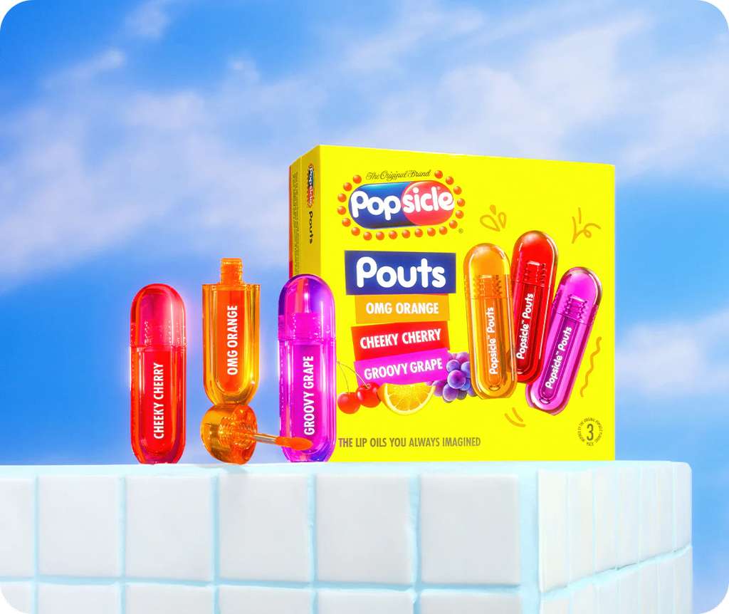 Popsicle Pouts Lip Oil + FREE Box of Popsicle Ice Pops (Limited-Edition ...