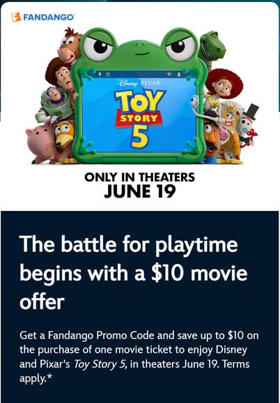 Disney+ Members: $10 Off Fandango Promo Code for One Movie Ticket to ...